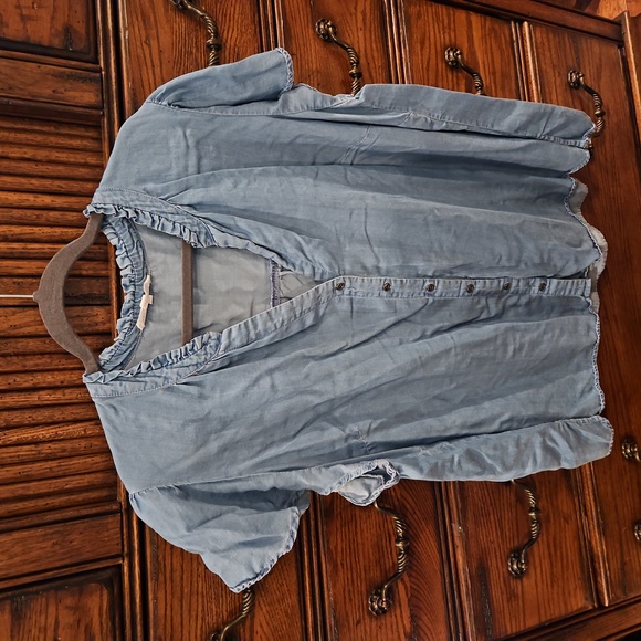 Jane and Delancey | Tops | Jane And Delancey 3x Lightweight Denim Vneck ...